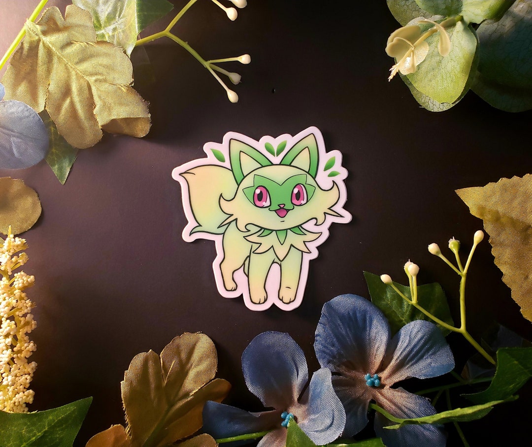Sprigatito Sticker Vinyl Sticker for Laptops and Water - Etsy