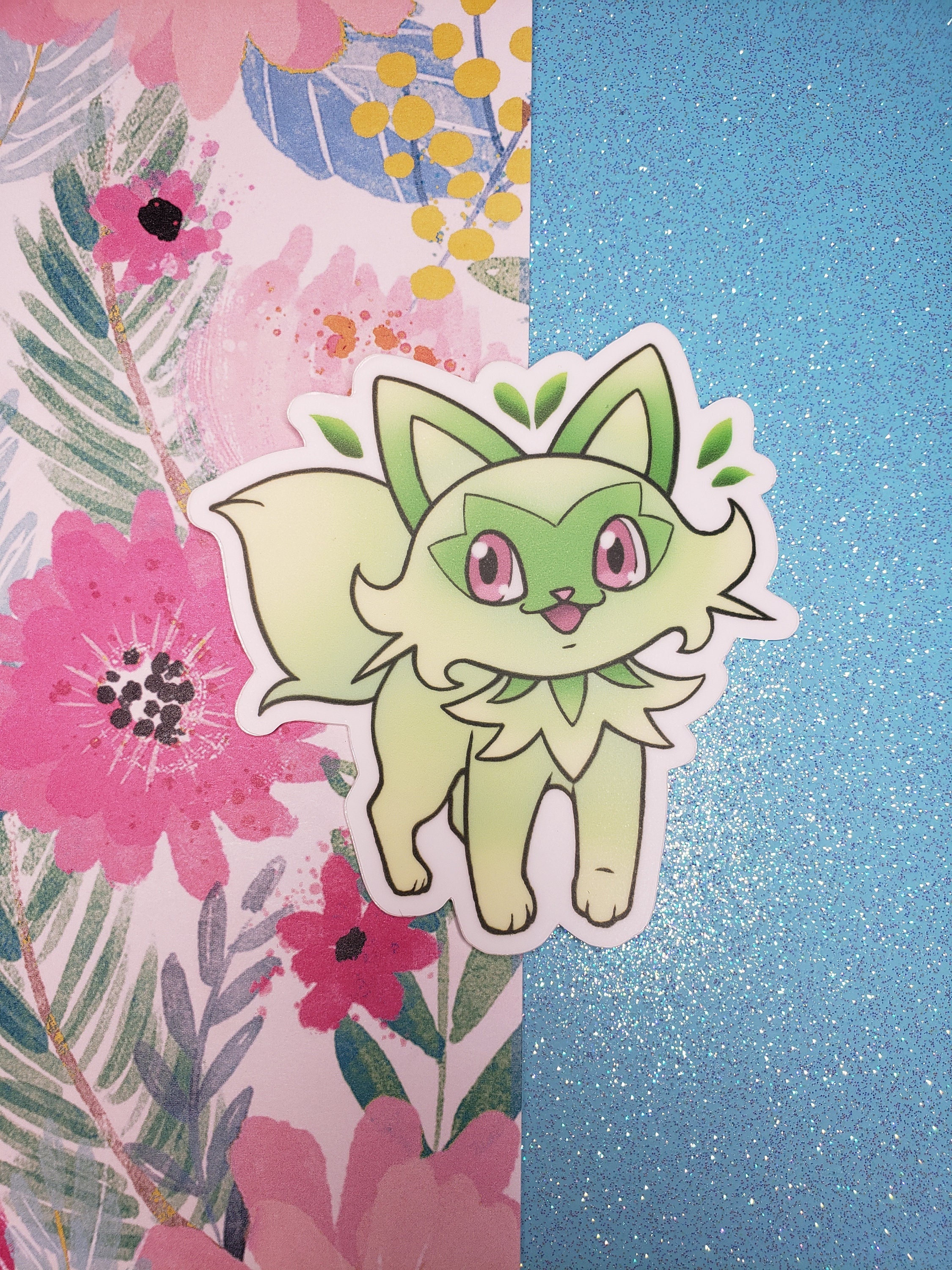 Sprigatito Sticker, Vinyl Sticker for Laptops and Water Bottles - Etsy