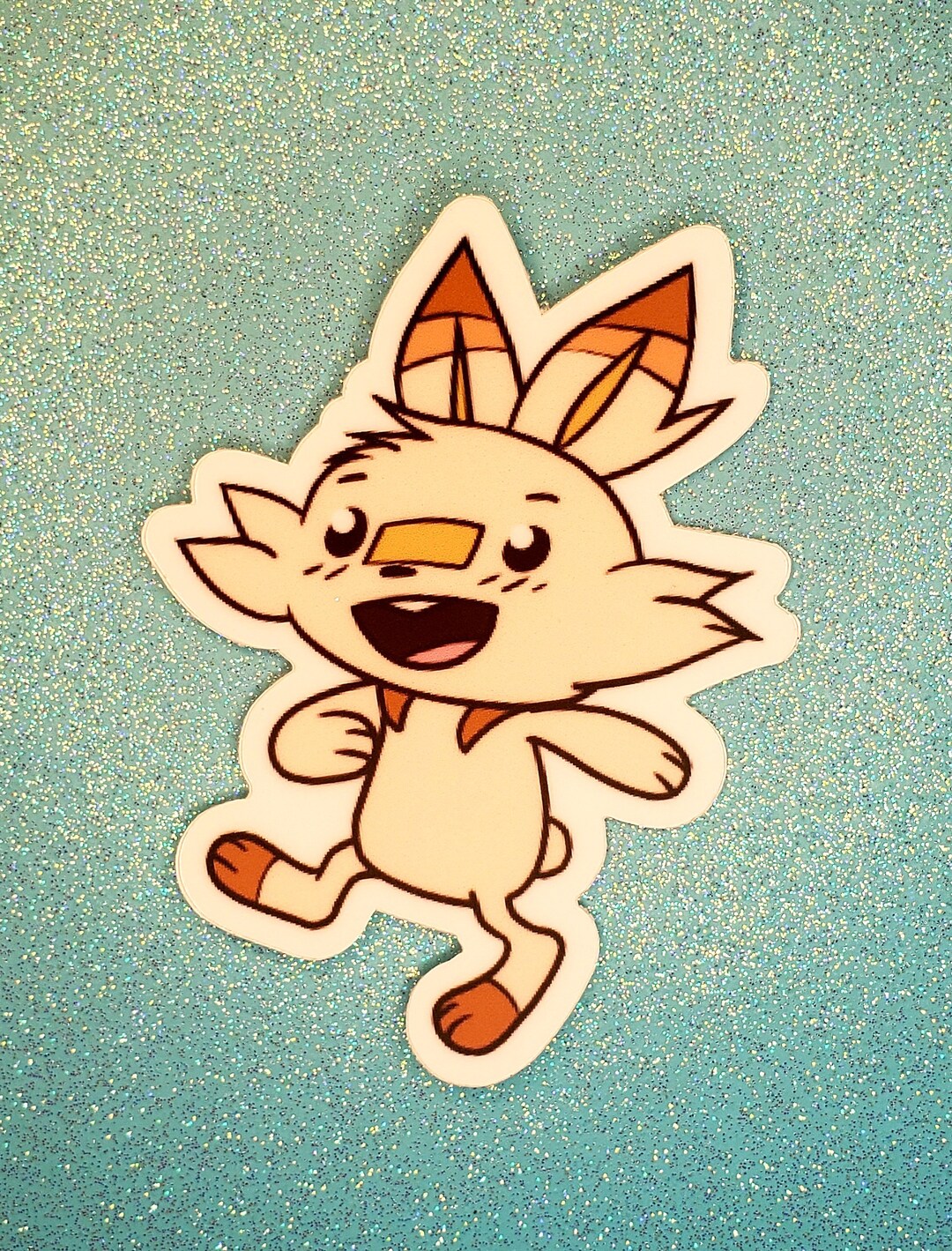 Scorbunny Sticker, Vinyl Sticker for Laptops and Water Bottles - Etsy