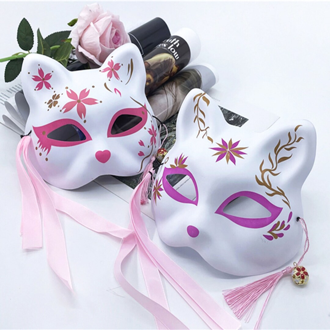 Fox Mask Japan Fox Mask Christmas Gift Mask Fox Mask Role - Etsy