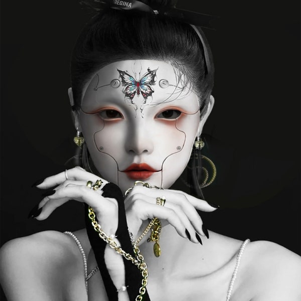 Hand Painted Face Mask - Etsy