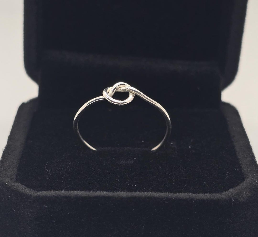 Knot/heart Ring - Sterling Silver - Etsy