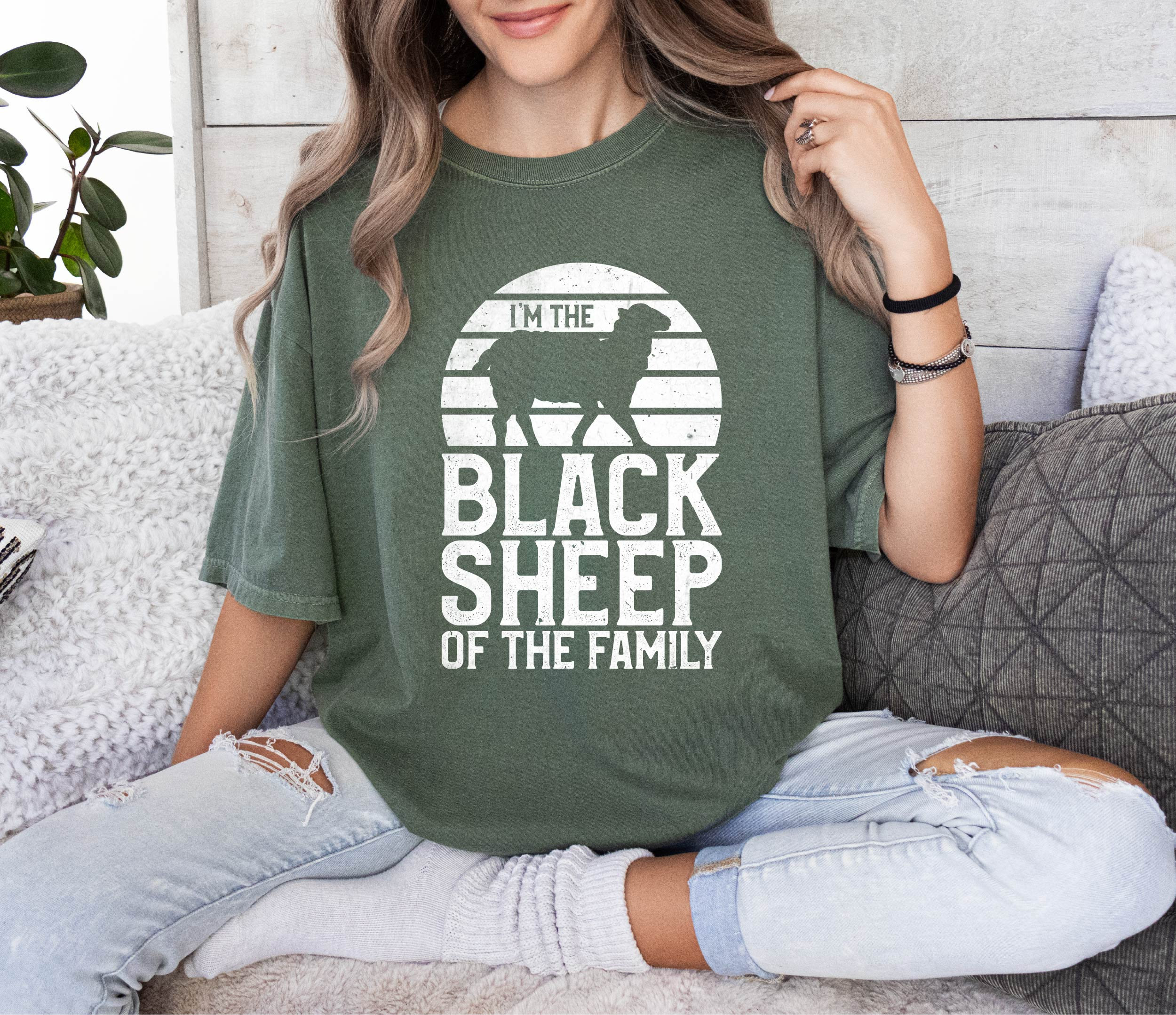 Black Sheep T-shirt, Black Sheep of the Family Shirt, Sheep Lover T-shirt, Animal Lover Gift ...