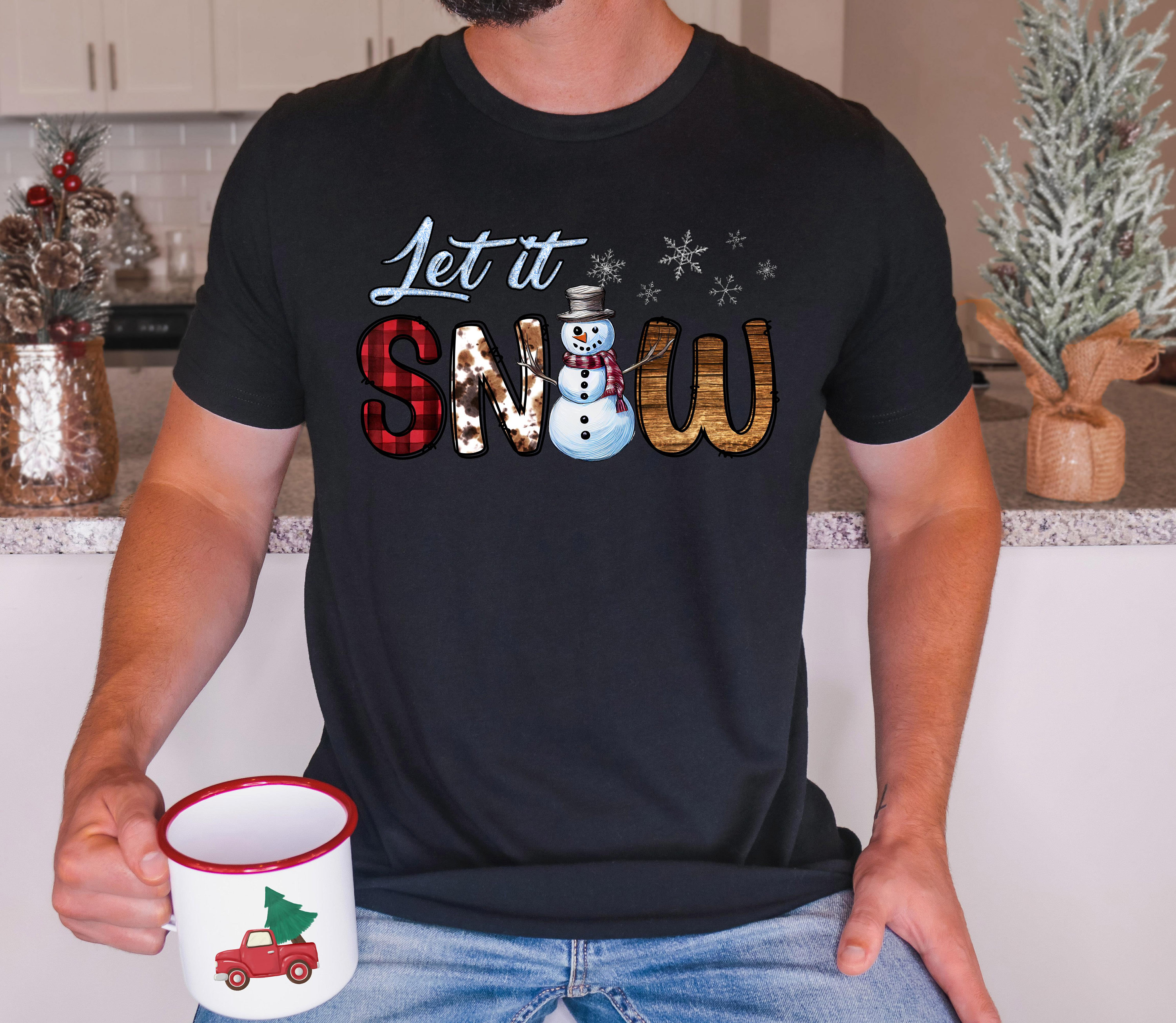Christmas Let It Snow Shirt, Let It Snow Shirt, Christmas Snowman T ...