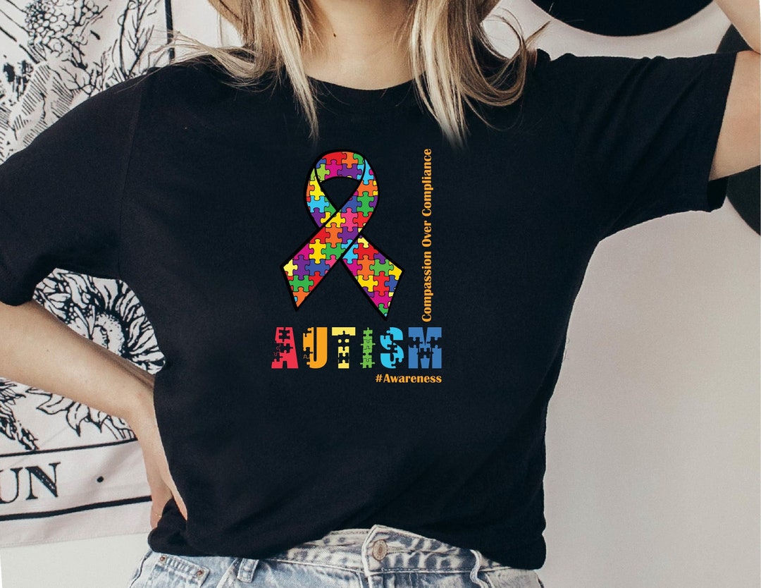 Compassion Over Compliance Shirt ,autism Special Education Teacher ...