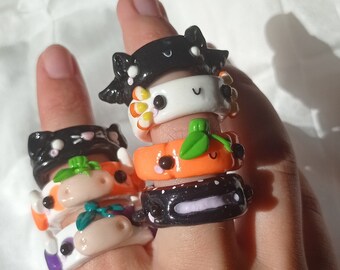 Blue Octopus Clay Ring Polymer Clay Animal Underwater - Etsy