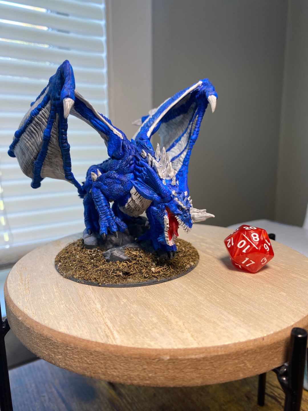 Young Blue Dragon Hand Painted Dungeons and Dragons Miniature - Etsy