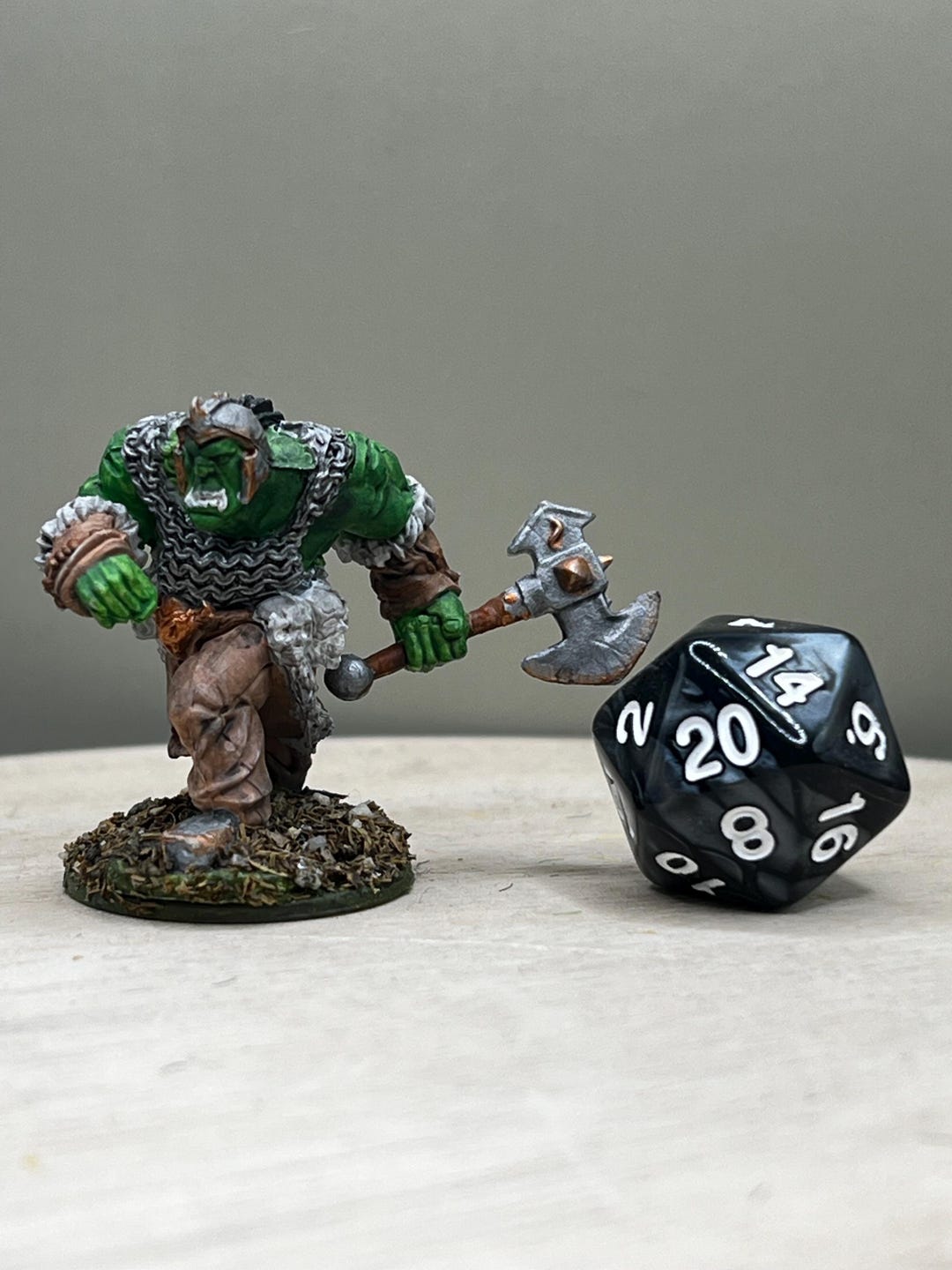 Male Orc, Hand Painted Dungeons and Dragons Miniature - Etsy