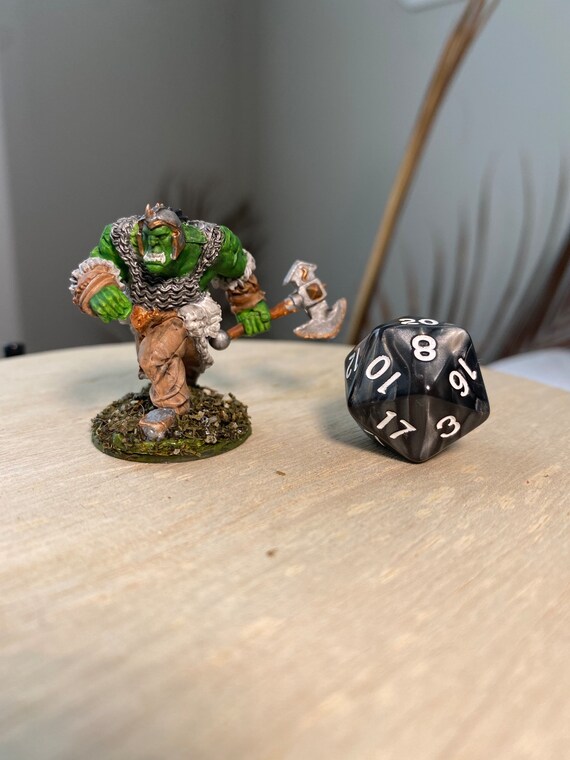 Male Orc Hand Painted Dungeons and Dragons Miniature - Etsy