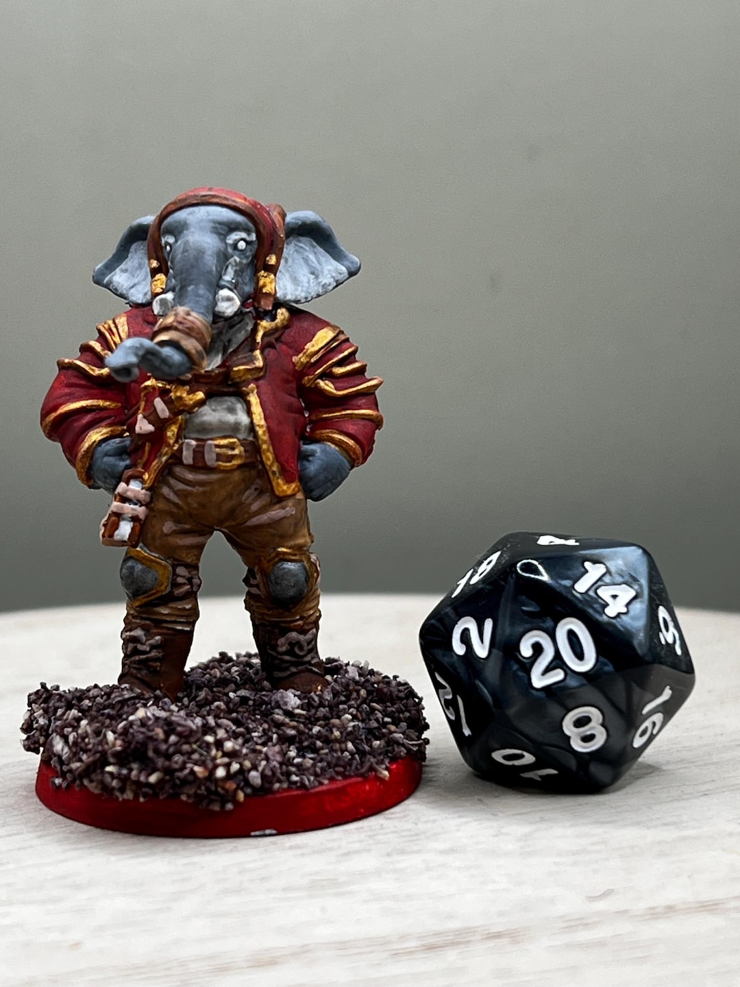 Loxodon, Quintorius Field Historian, Hand Painted Dungeons and Dragons ...