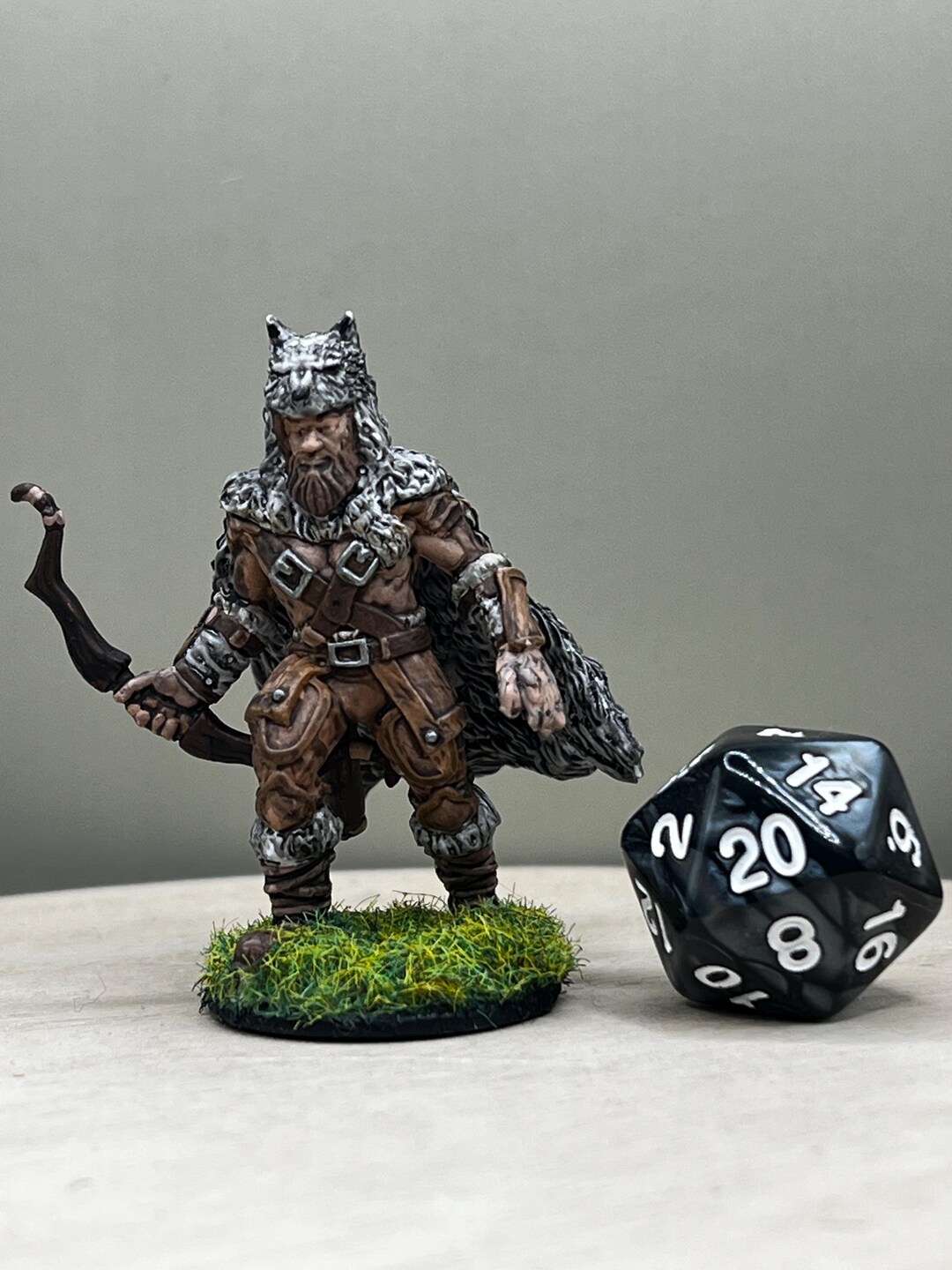 Male Firbolg Ranger, Hand Painted Dungeons and Dragons Miniature - Etsy