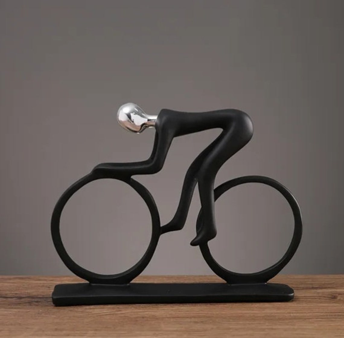 Cycling Figurine Statue Abstract Art Champion Bicycle Cyclist Sculpture ...