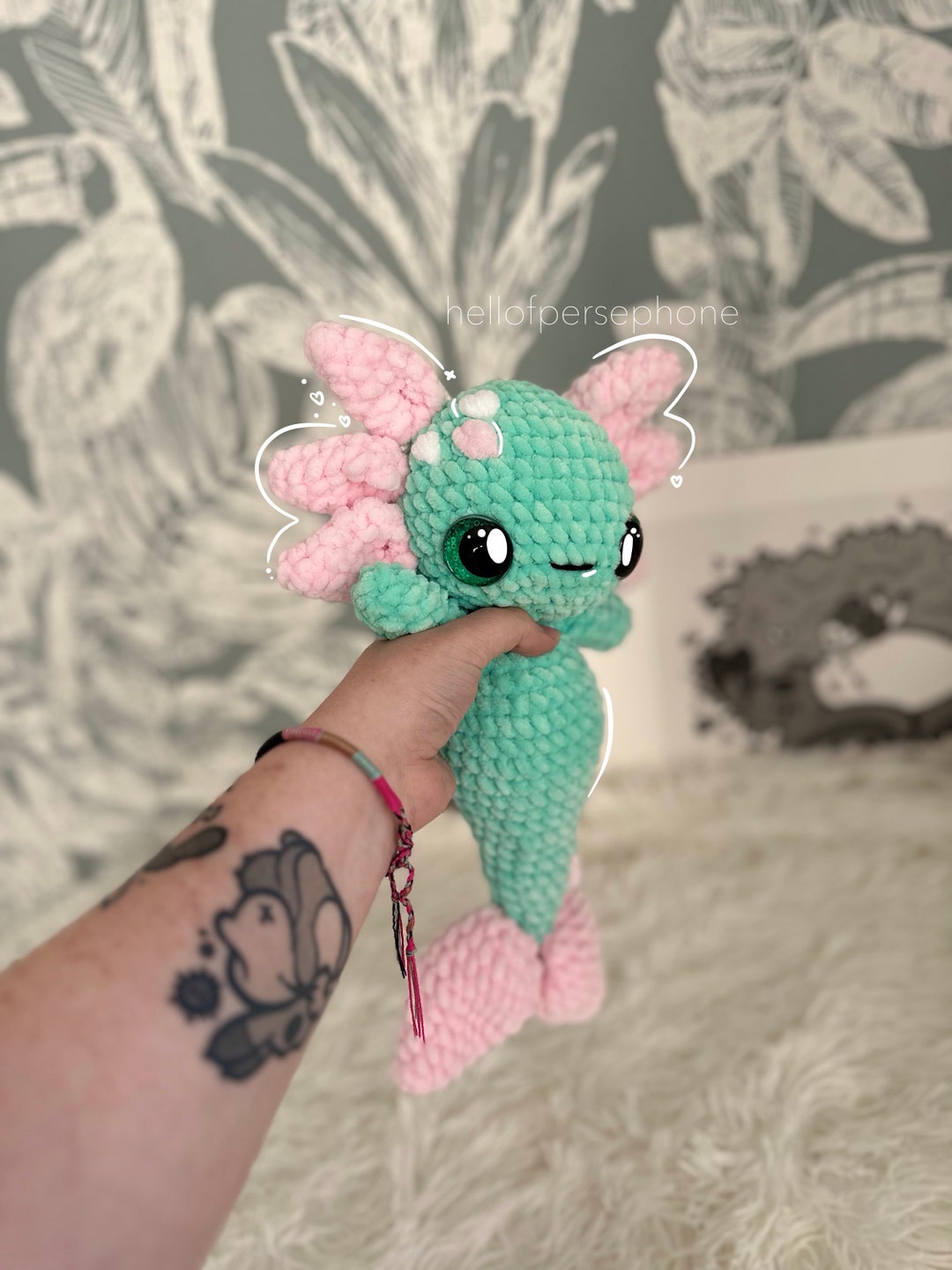 Axolotl Mermaid Plush Axolotl Mermaid Plushy - Etsy