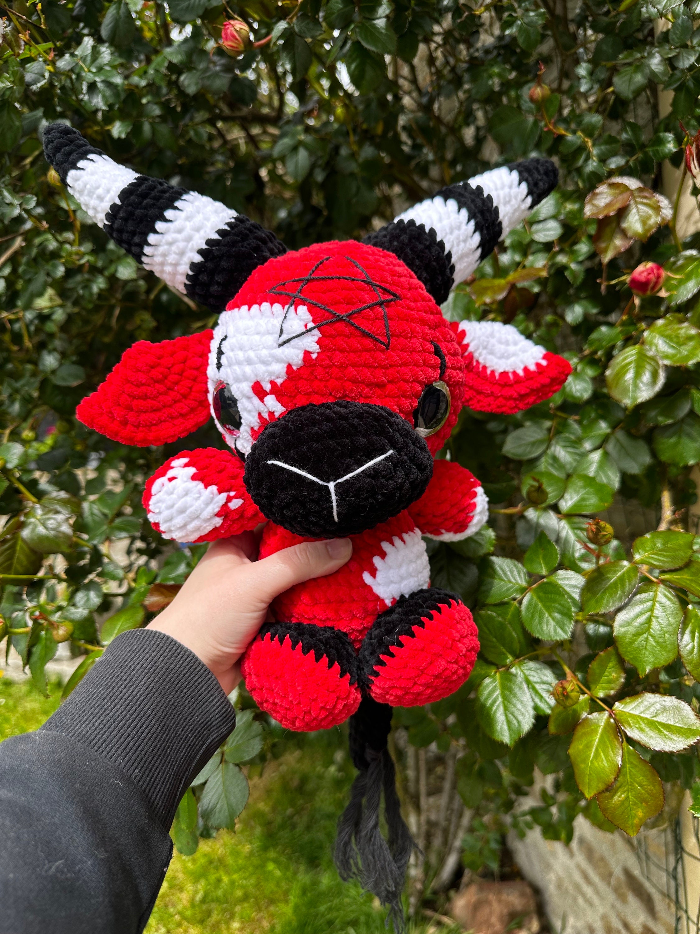 Baphomet Crochet Helluva Boss Plushy - Etsy Canada
