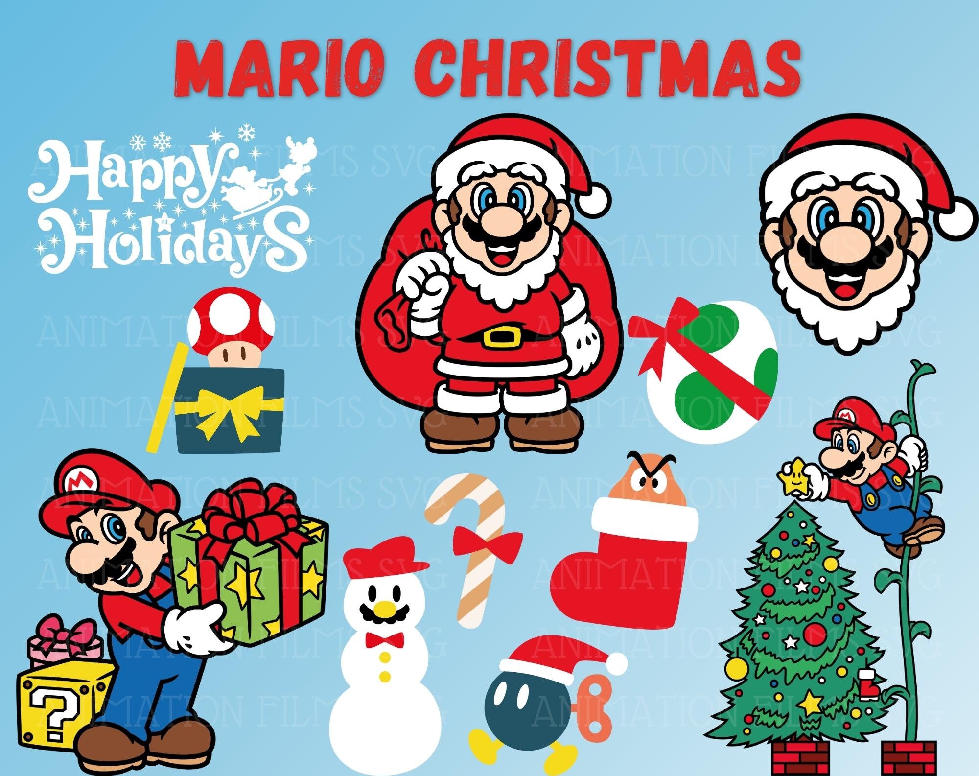 Super Mario Bros SVG Mario svg super Mario font super Mario - Etsy España
