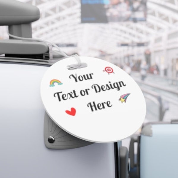 Round Luggage Tags - Etsy