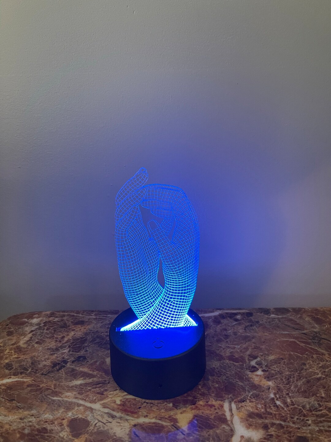Acrylic Hands With LED Base - Etsy