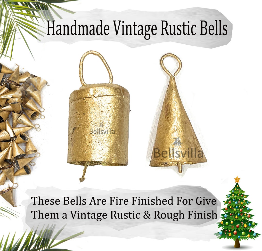 Bellsvilla Metal Round & Cone Bells Handmade for Christmas, Noah, Witch ...