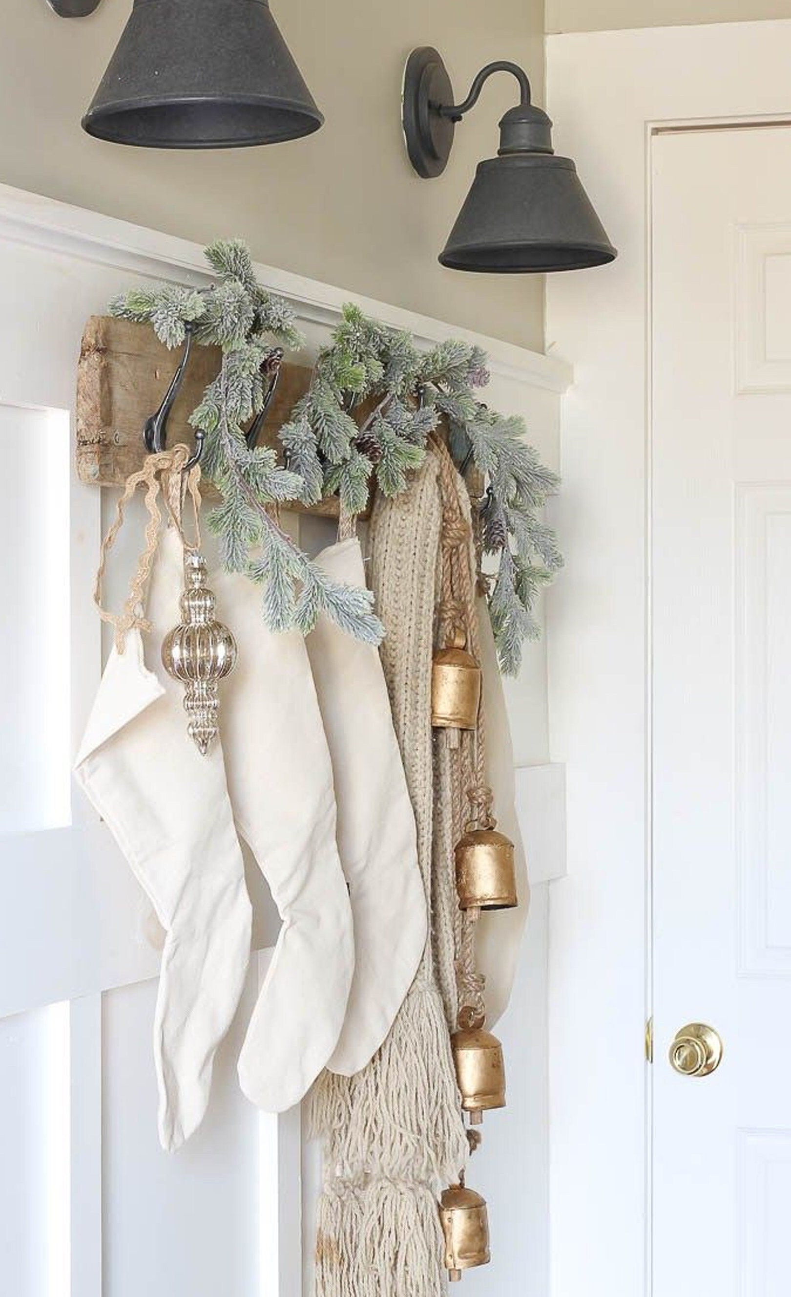 Bellsvilla Cow Bells for Home Garden & Christmas Hanging Decor 4 Rusted ...