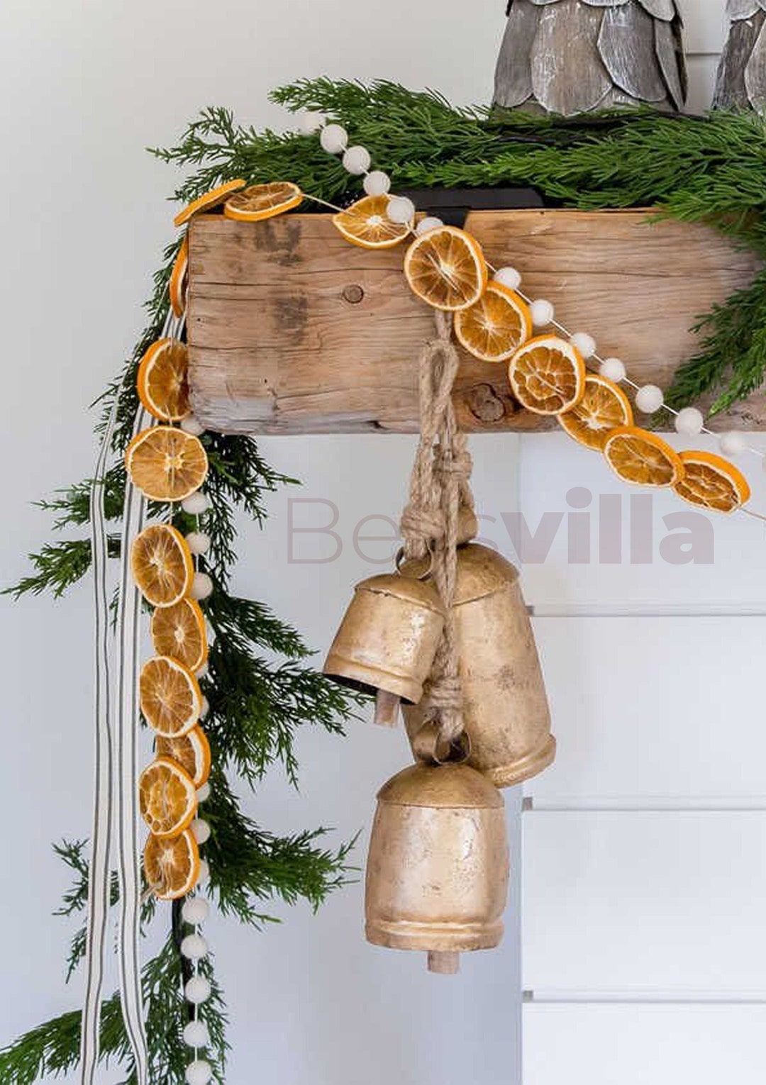 Bellsvilla Set of 3 Christmas Cow Bells Large Vintage Handmade Rustic ...