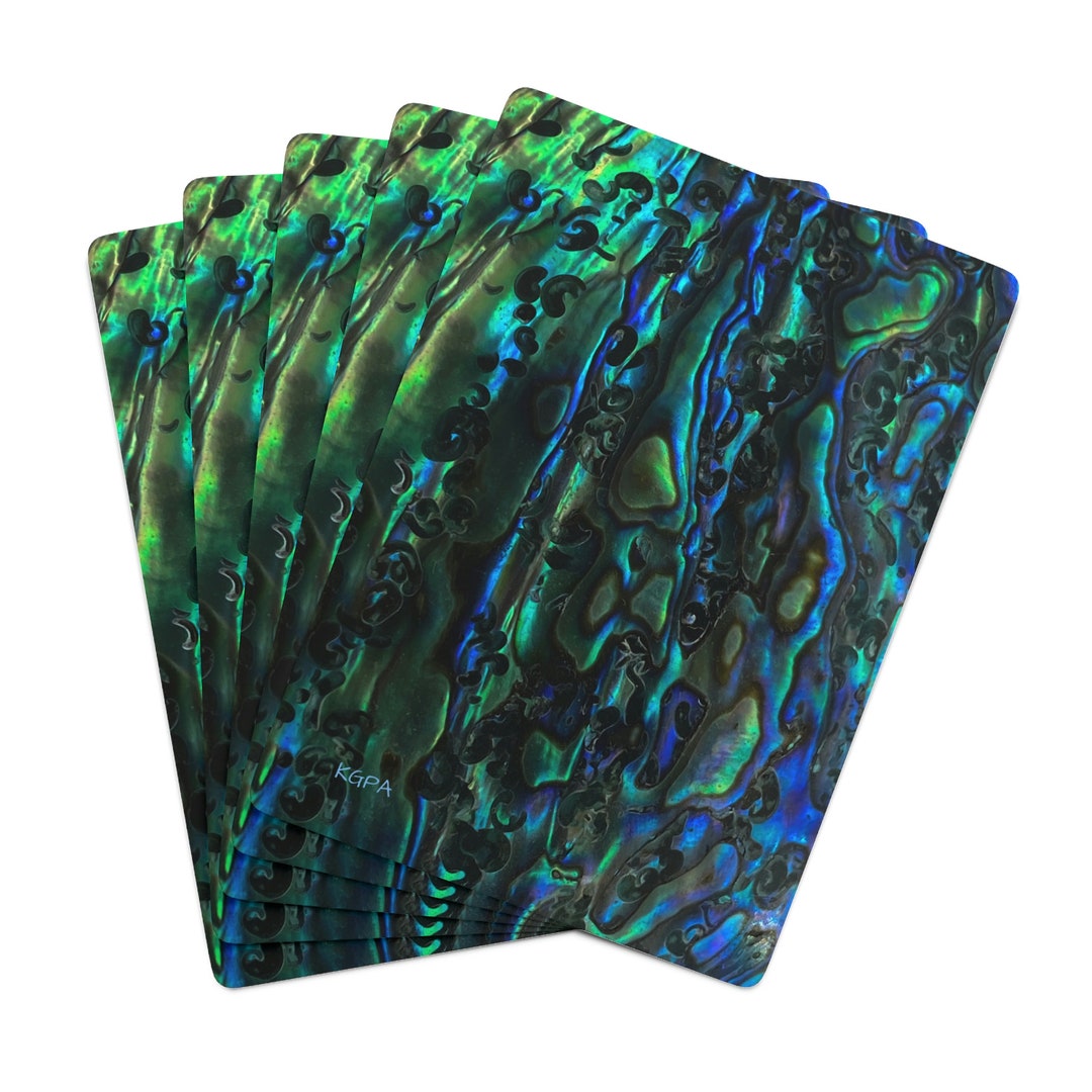 Custom Poker Cards. Abalone Design. - Etsy
