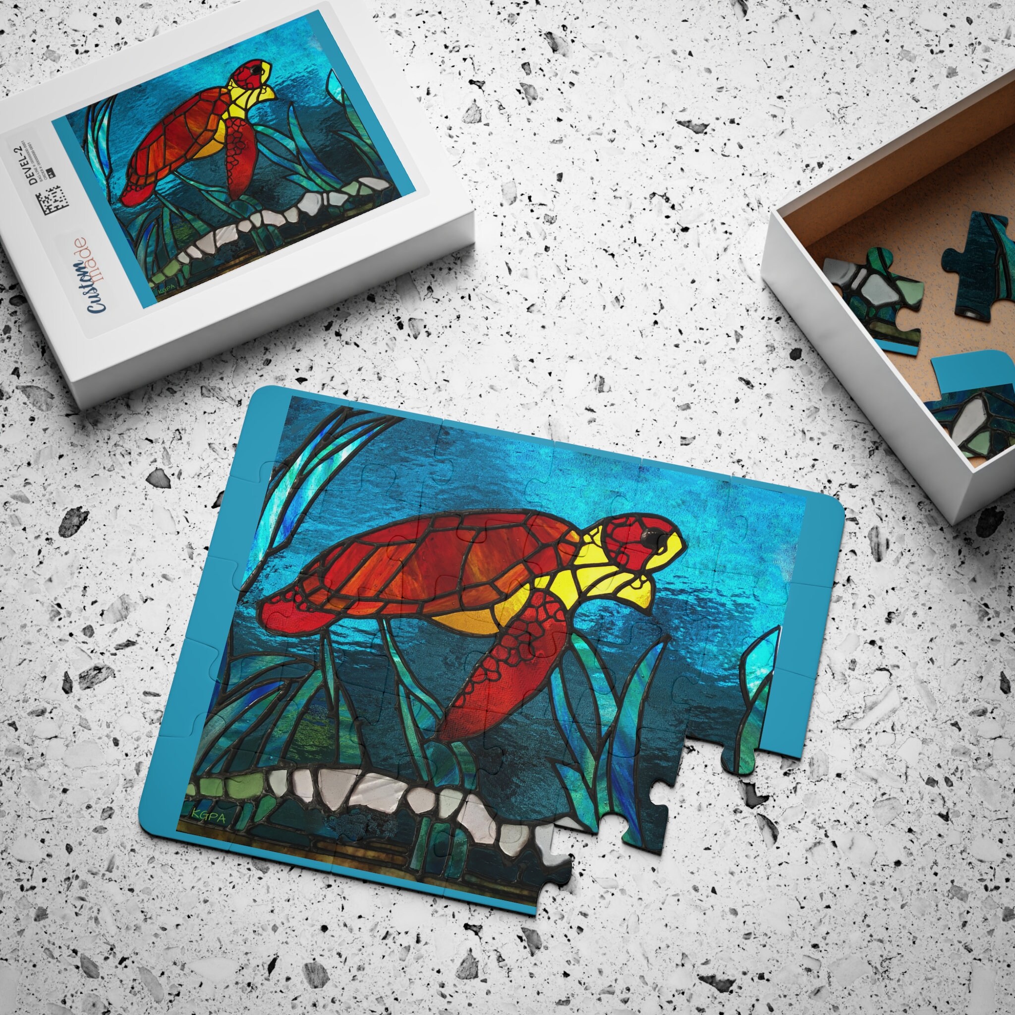 Kids' Puzzle, 30-piece. Sea Turtle. - Etsy