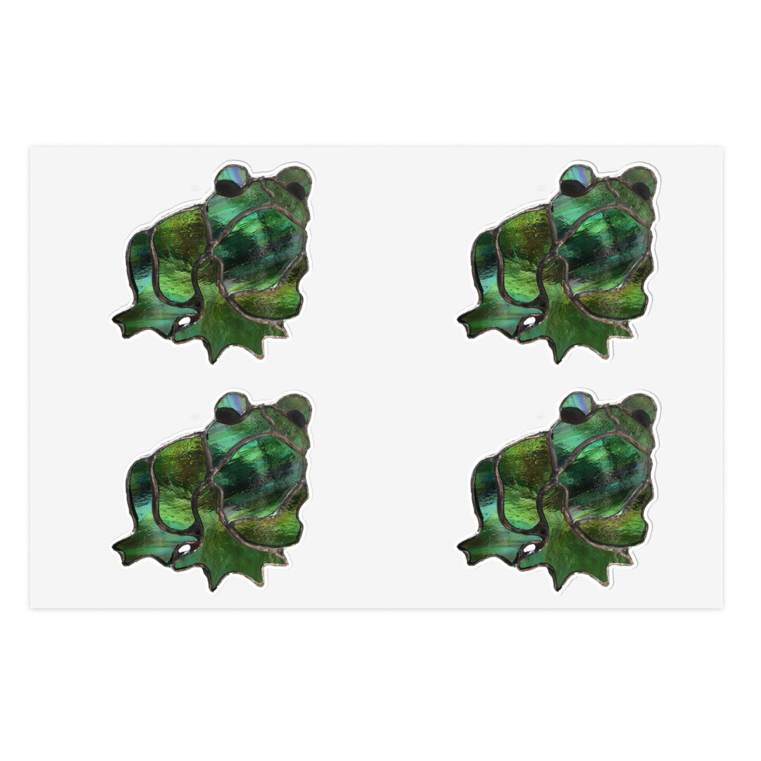 Grumpy Frog Sticker Sheet: Water-resistant Vinyl - Etsy