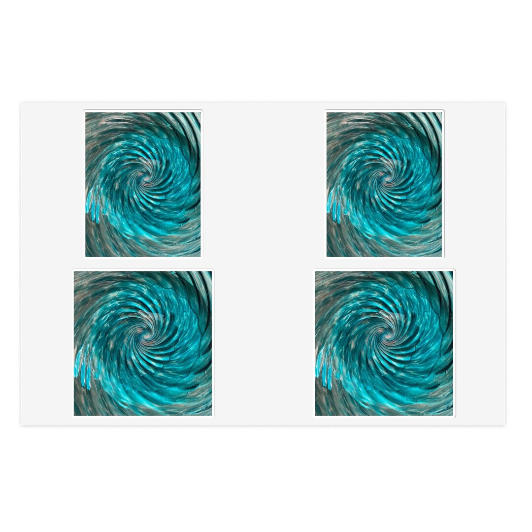 Swirl Art Vinyl Sticker Sheet: Water-resistant Decals - Etsy