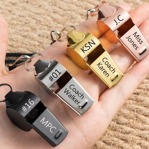 Personalized Whistle Necklace Custom Coach Whistle Necklace - Etsy