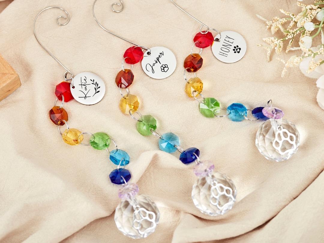 Rainbow Bridge Pet Personalized,sun Catcher,pet Memorial Gift ...