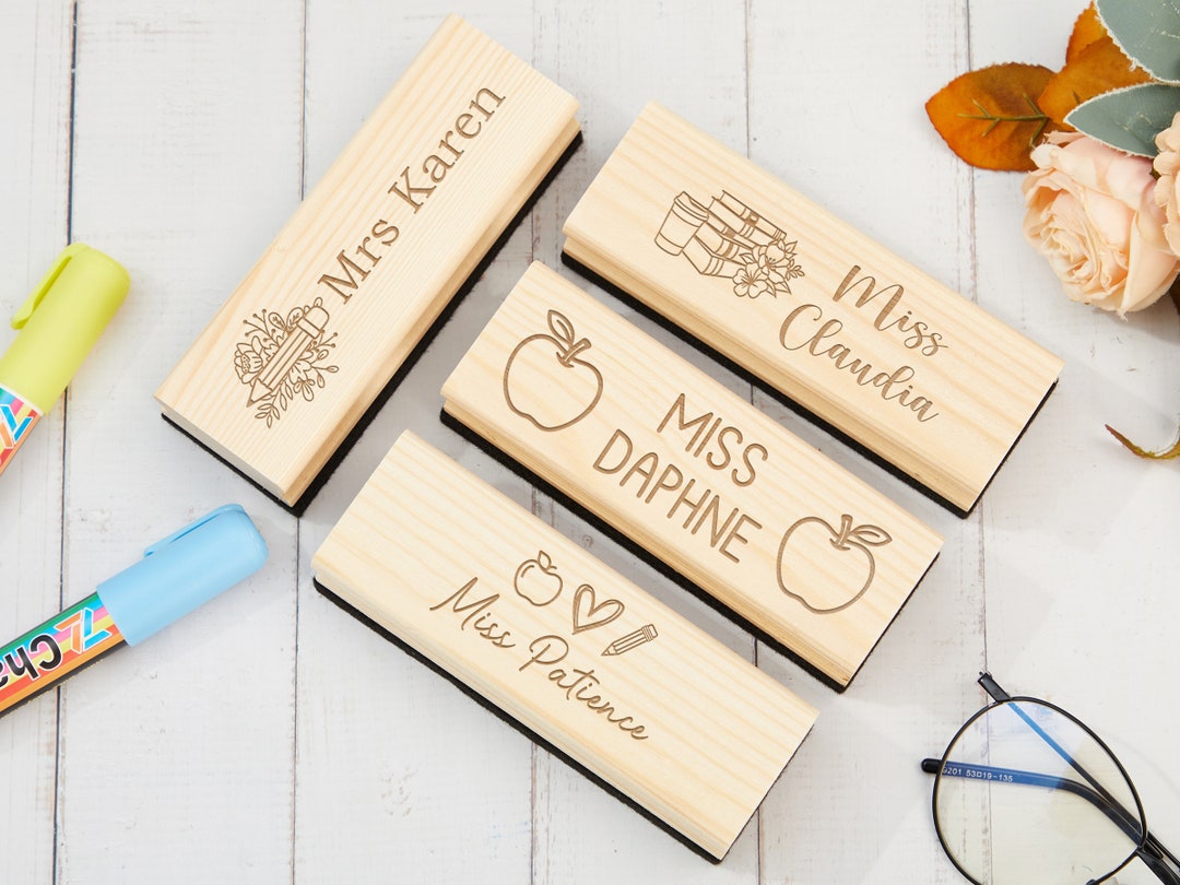 Personalized Whiteboard or Chalkboard Eraser With Expo Marker Gift Set ...