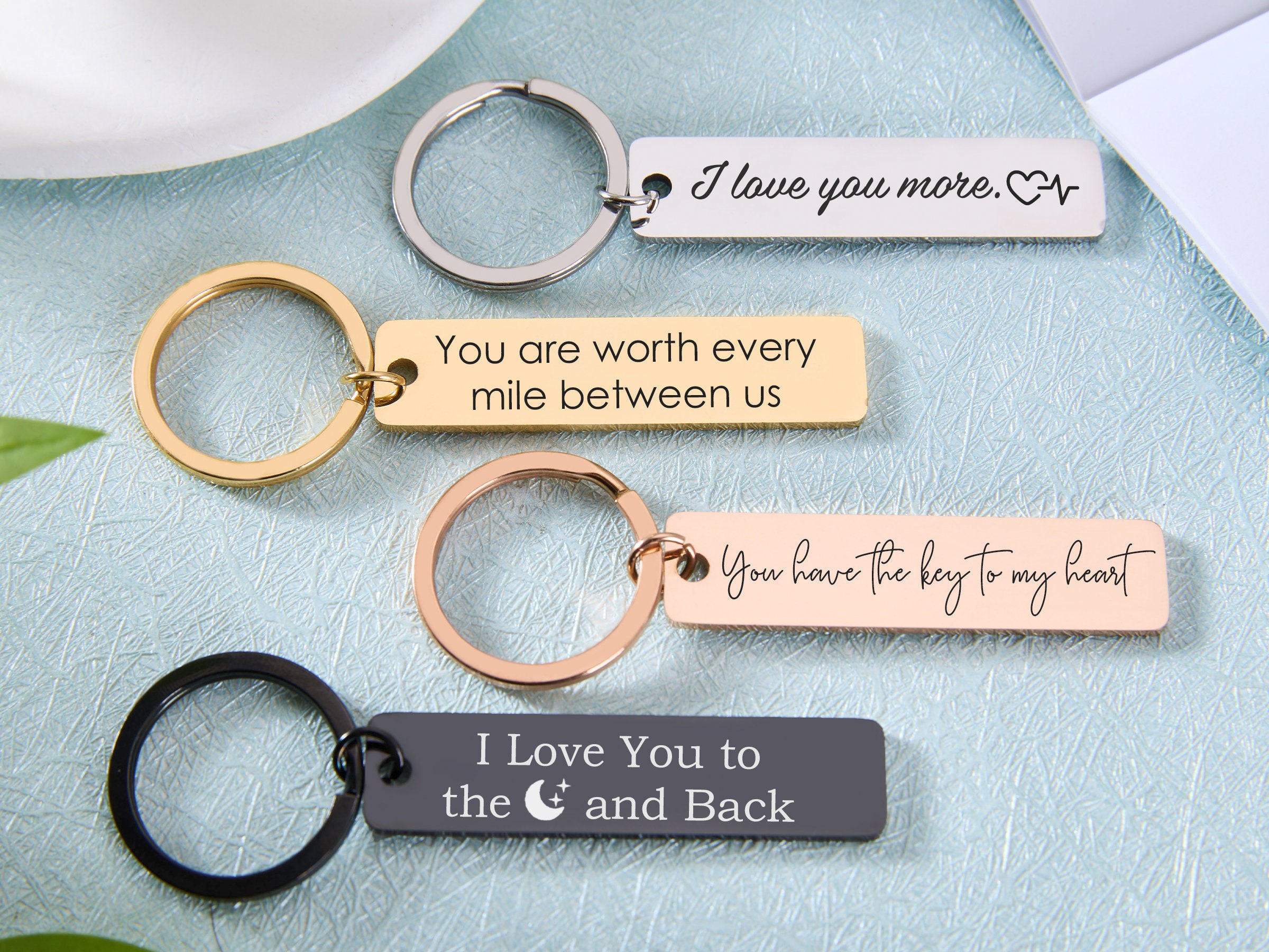 Personalised Keyring Personalized Keychain Engraved Key Ring Engraved ...