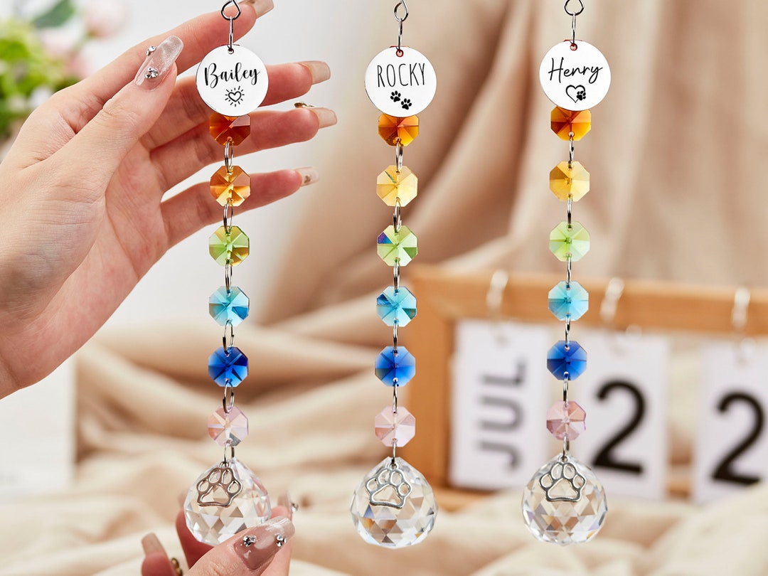 Personalized Rainbow Bridge,rainbow Bridge Gift,pet Angel Paw Ornament ...