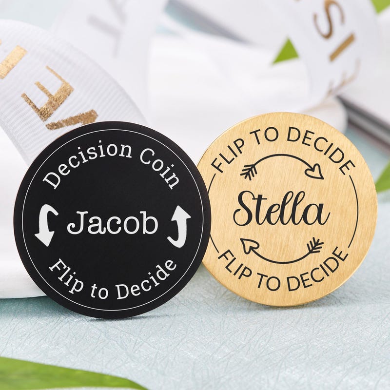 Decision Coins With Box - Etsy