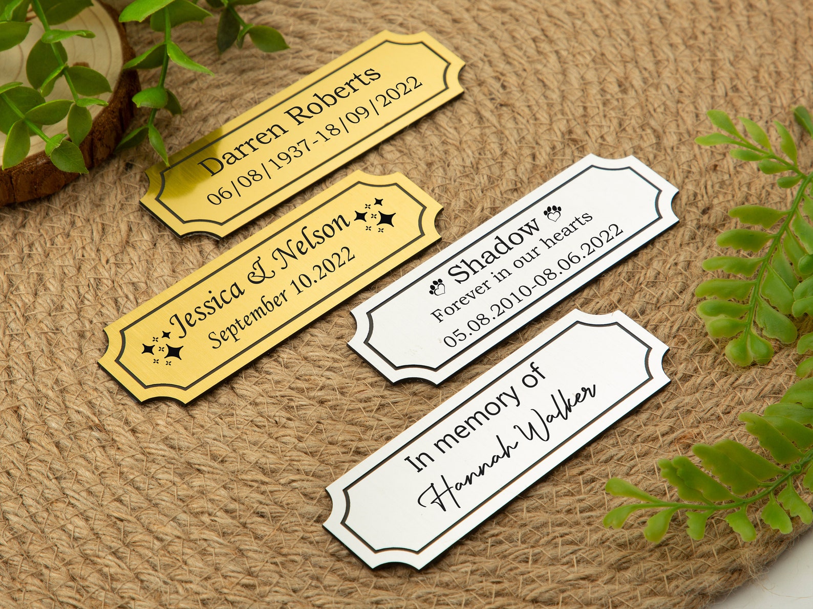 Personalized Brass Plate Custom Name Plate Engraved Brass - Etsy