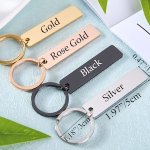 Stainless Steel Keychain,custom Engraved Key Chain Personalized Key ...