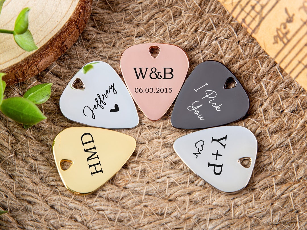 Custom Guitar Pick Valentine's Day Gift Personalized Guitar Pick Custom ...