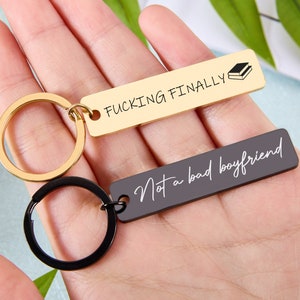 Stainless Steel Keychain,custom Engraved Key Chain Personalized Key ...