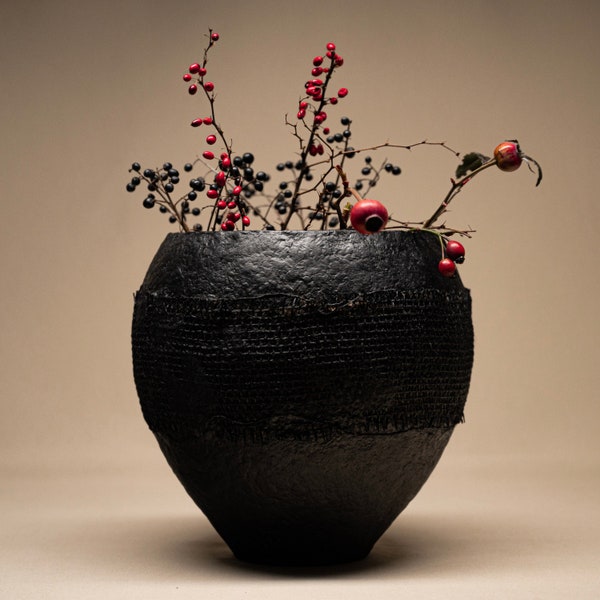 Large Paper Mache Vase - Etsy