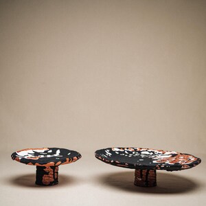 Handmade Paper Mache Decorative Plate: Boho Chic Textured Tray ...