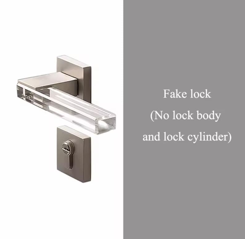 Modern Crystal Interior Door Mortise Lock Handle Set/luxury Interior ...