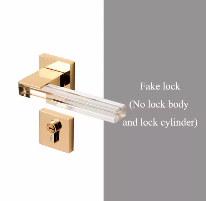 Modern Crystal Interior Door Mortise Lock Handle Set/luxury Interior ...