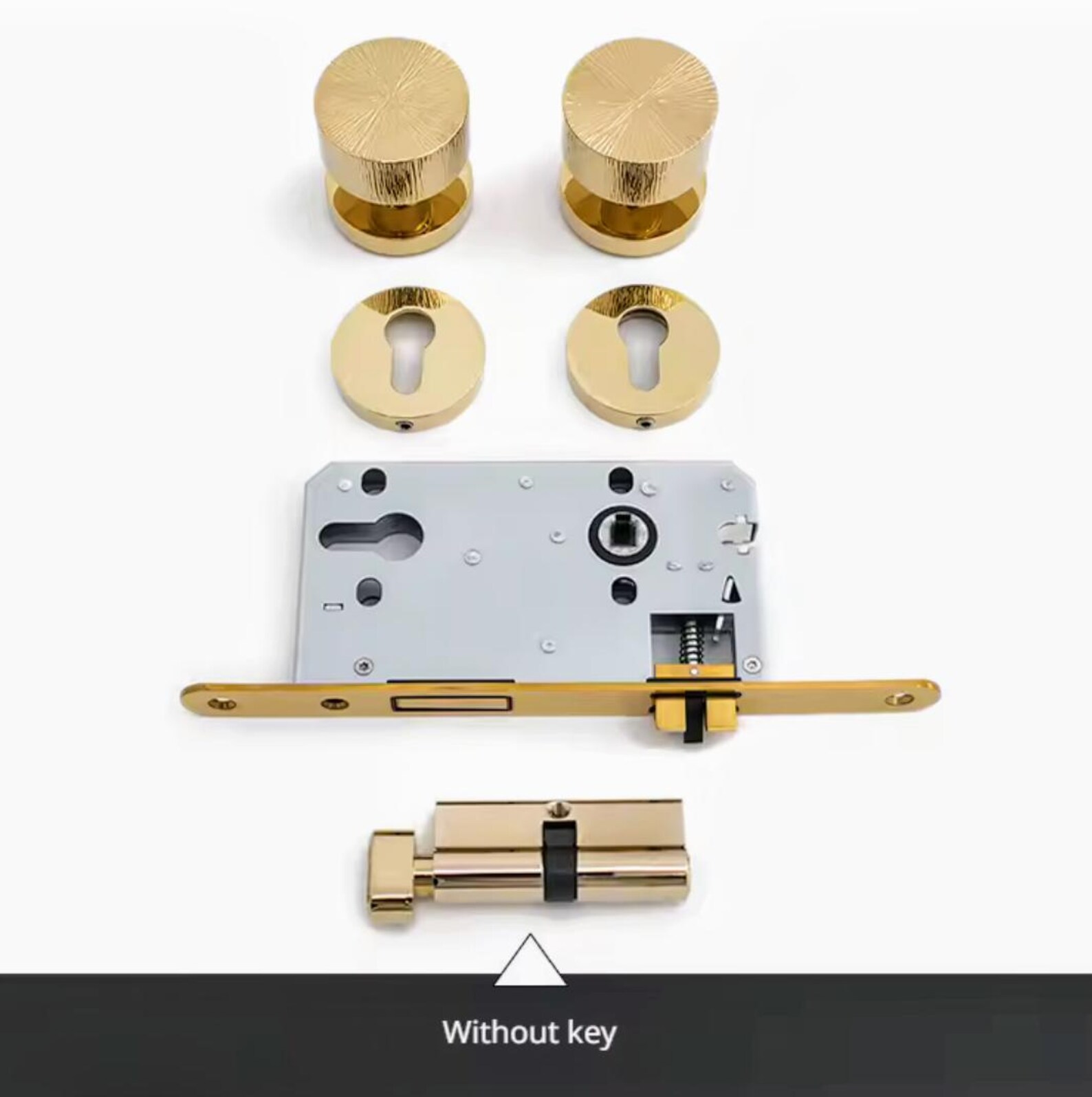 Solid Brass Interior Door Mortise Lock Handle Set/gold MCM Style ...