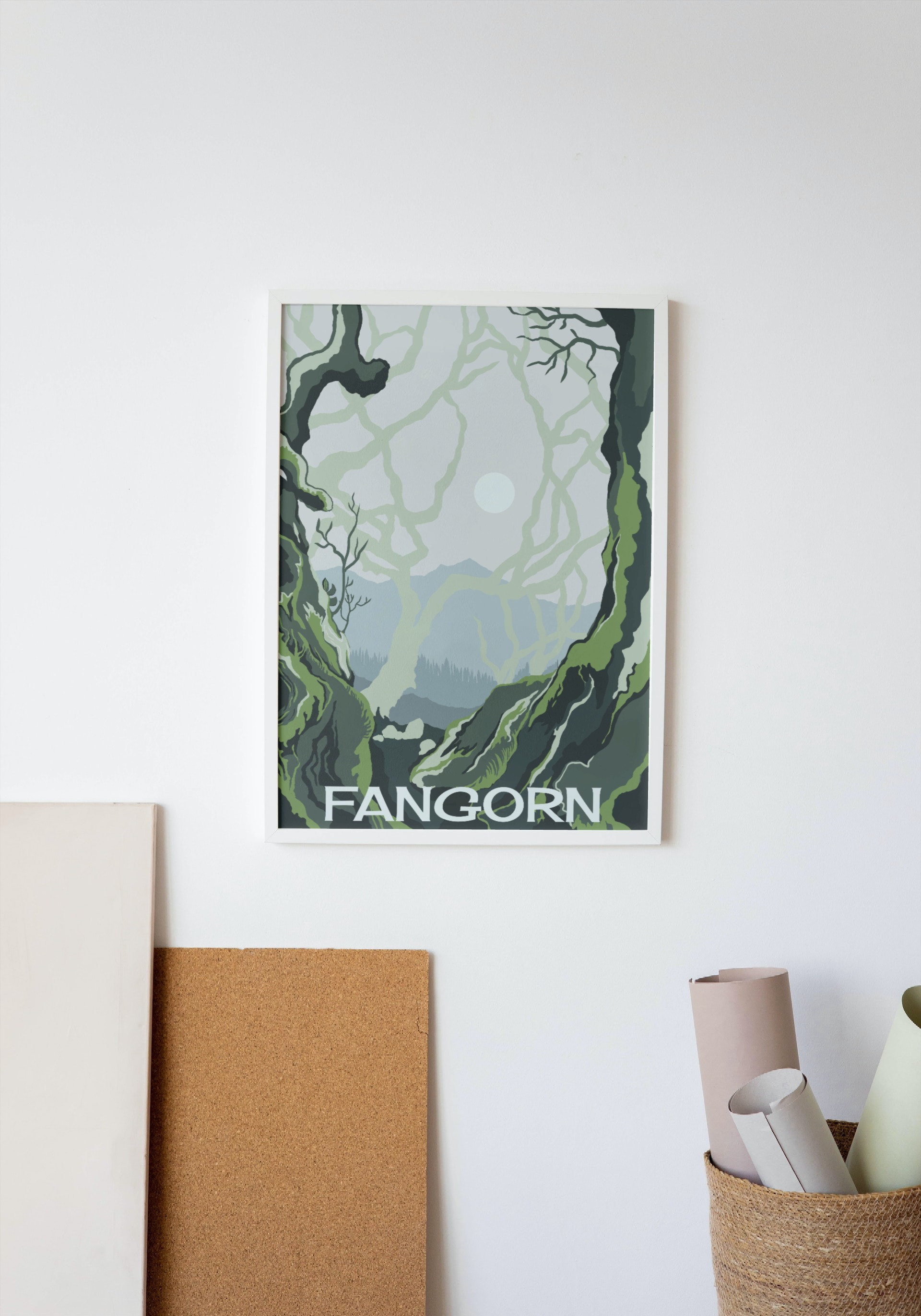 Fangorn Illustration Lord of the Rings Handmade Design - Etsy