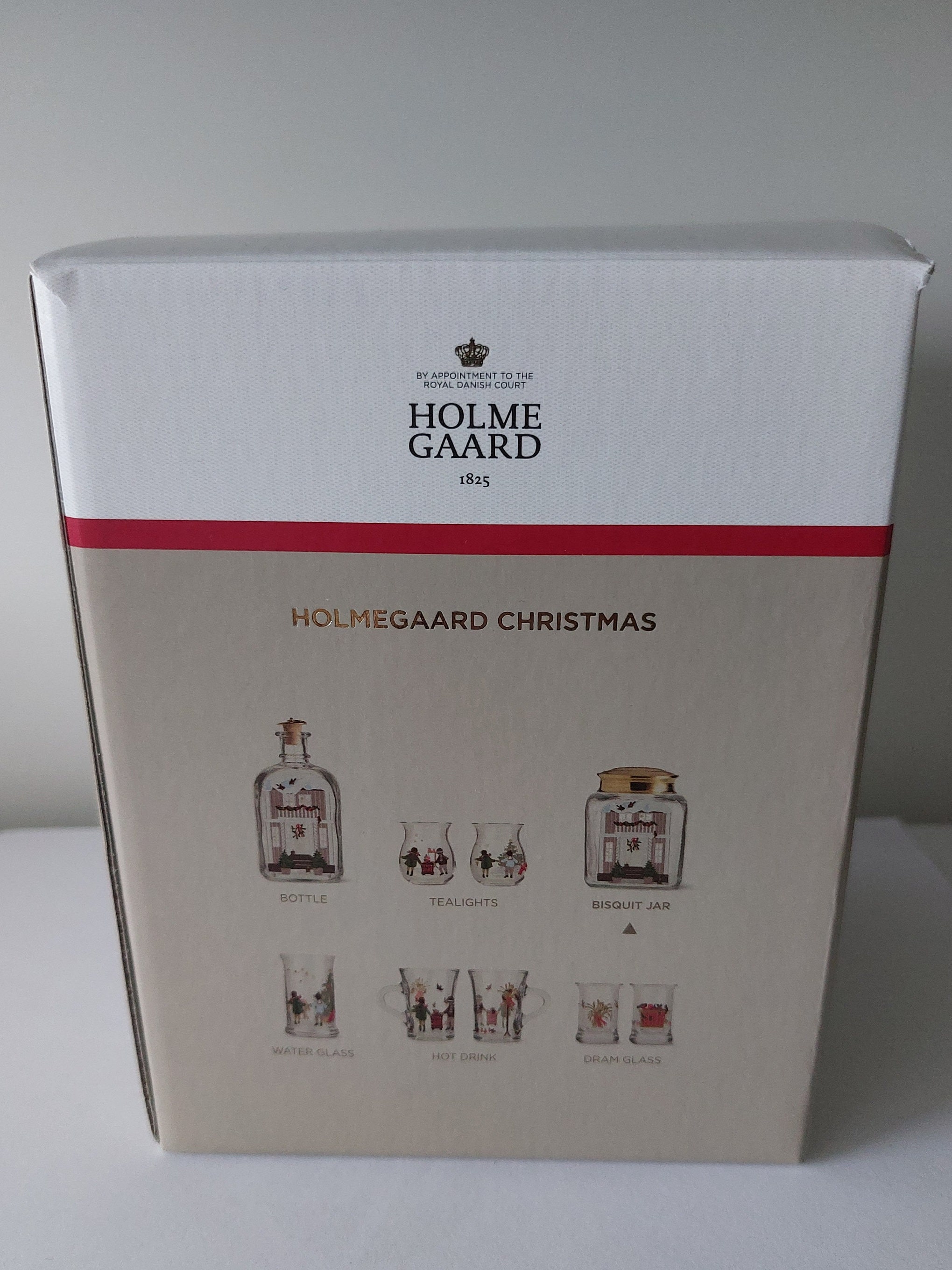 Holmegaard Christmas Vintage Cookie (bisquit) Glass Jar With Christmas ...