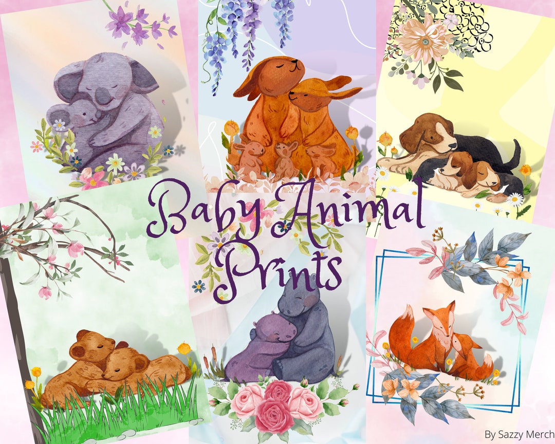 Baby Animals Prints - Dog - Etsy
