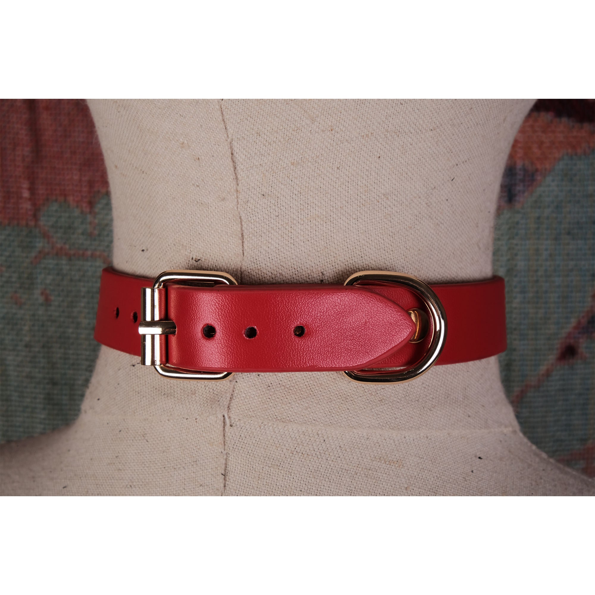 Red Leather Collar Womens/red Leather Choker Necklace for Women/o Ring ...