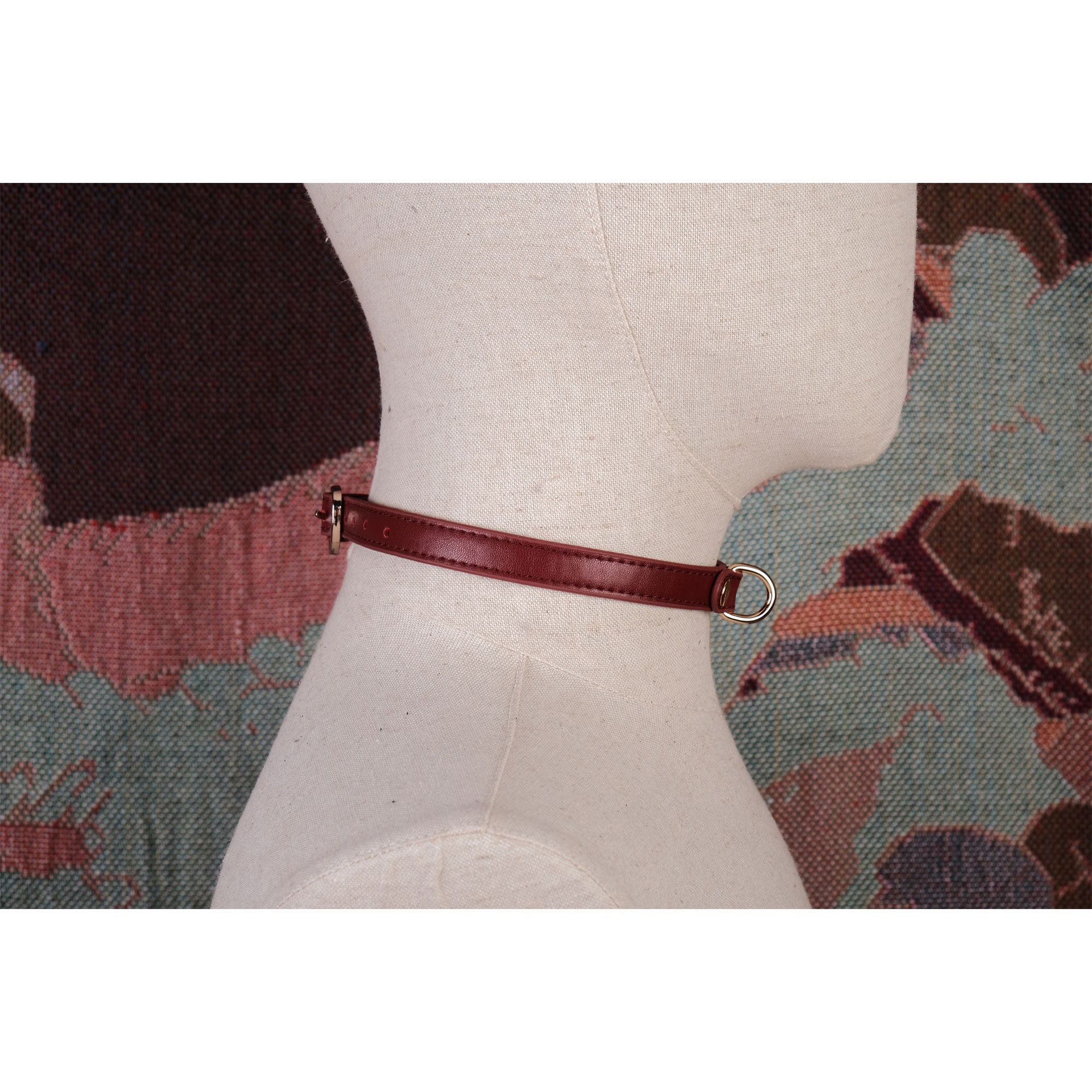 Red Cowhide D Ring Collar Choker for Women or Men/real Leather - Etsy