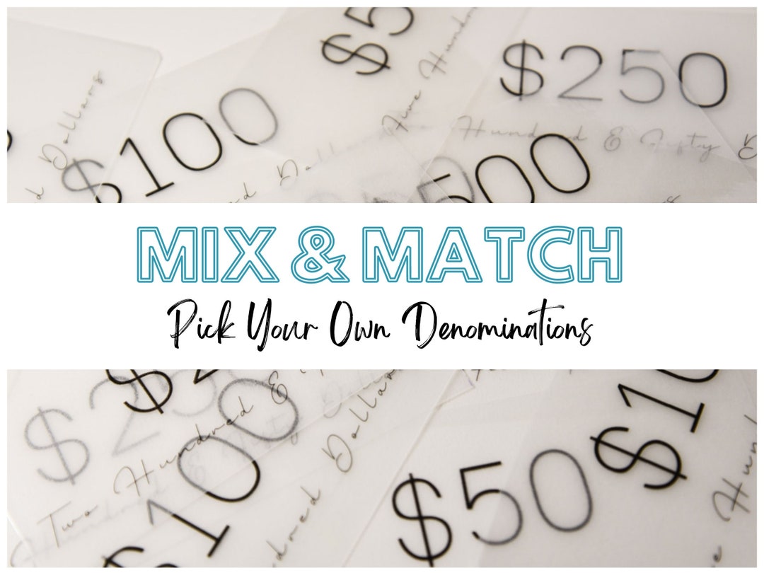 Minimalistic Vellum Cash Placeholders Bundle | Bill Prop Notes ...