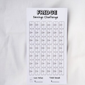 New Fridge Savings Challenge Tracker House Appliance Fund Aus Cash ...